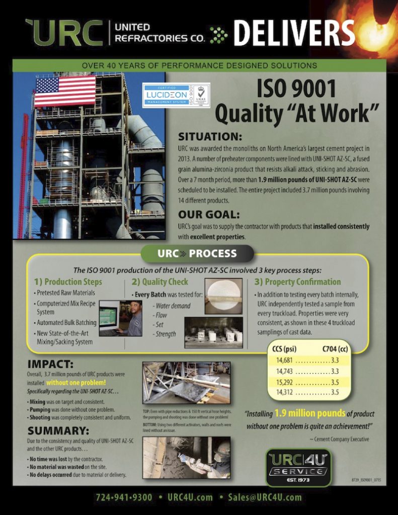 URC "Quality at Work" | United Refractories Co.